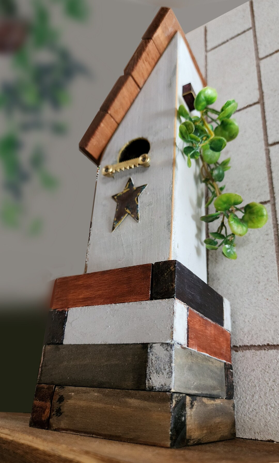 Birdhouse Accent Birdhouse Decor Indoor Birdhouse Stand - Etsy