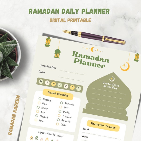 Ramadan Planner - Etsy