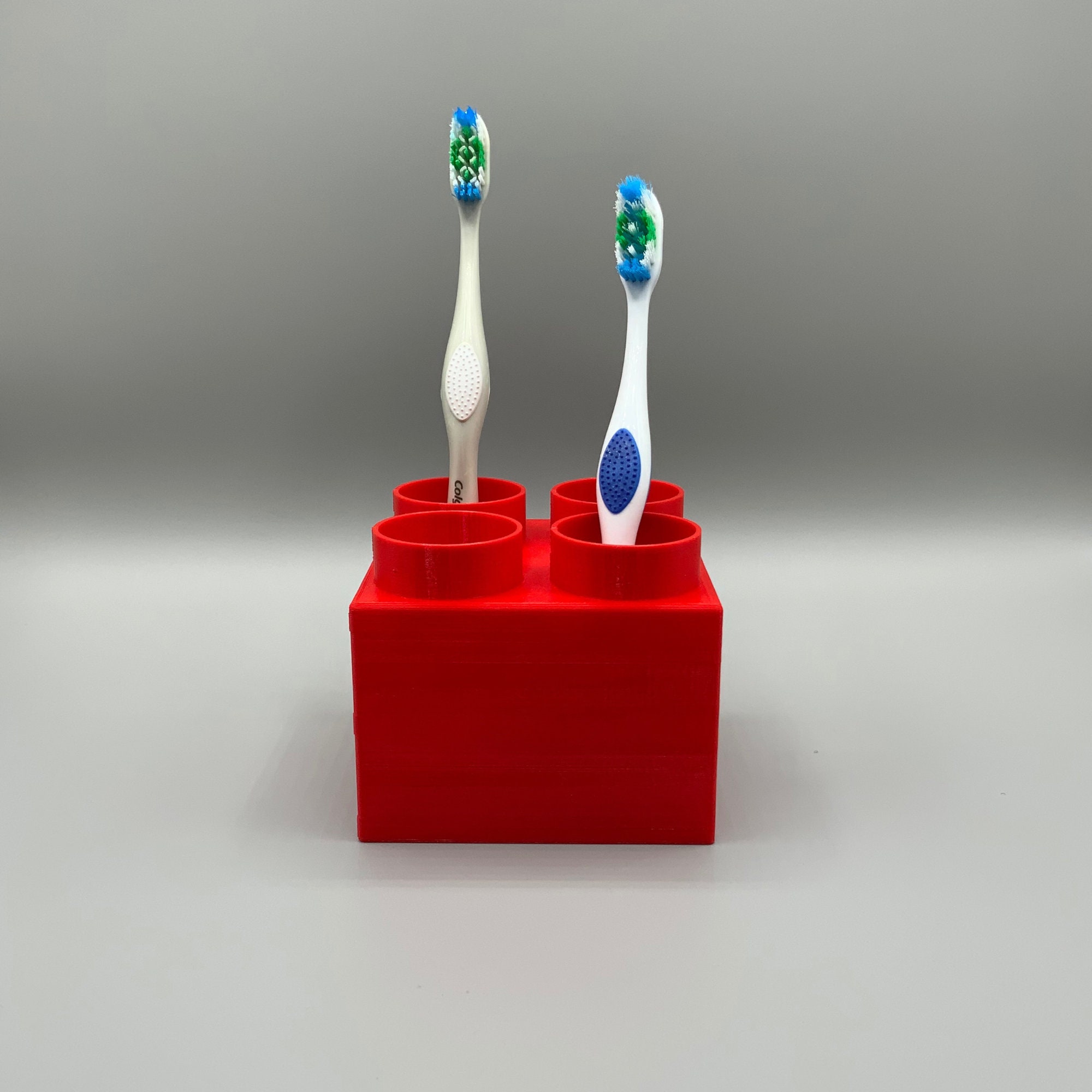Brick Building Inspired Toothbrush Holder and Organizer 3D - Etsy