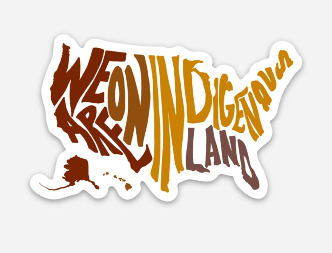 We Are on Stolen Land Sticker - Decal for Laptop or Water Bottle - Etsy