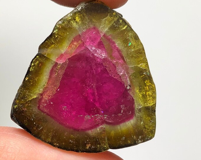 111 Cts Natural Watermelon Tourmaline Collection Grade Slice - Etsy