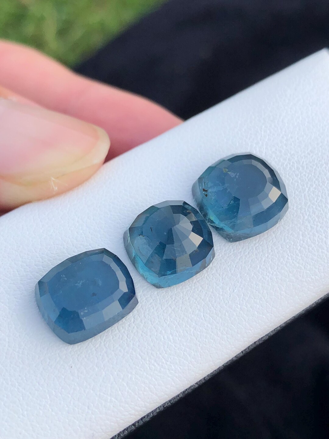 Natural Blue Tourmaline Rosecuts - Etsy