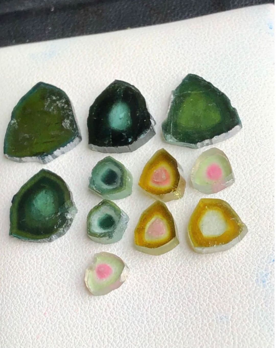 Buy Tourmaline Slices, Blue Tourmaline Slices, Watermelon Tourmaline ...