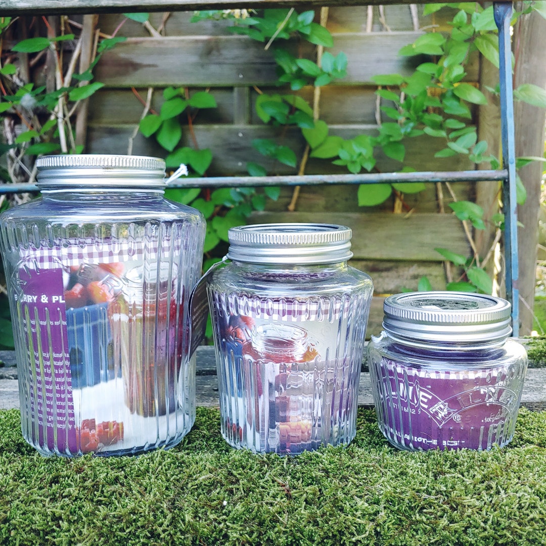 Mason Jar Vintage Set of 3 or Individual Sizes Kilner,storage ...