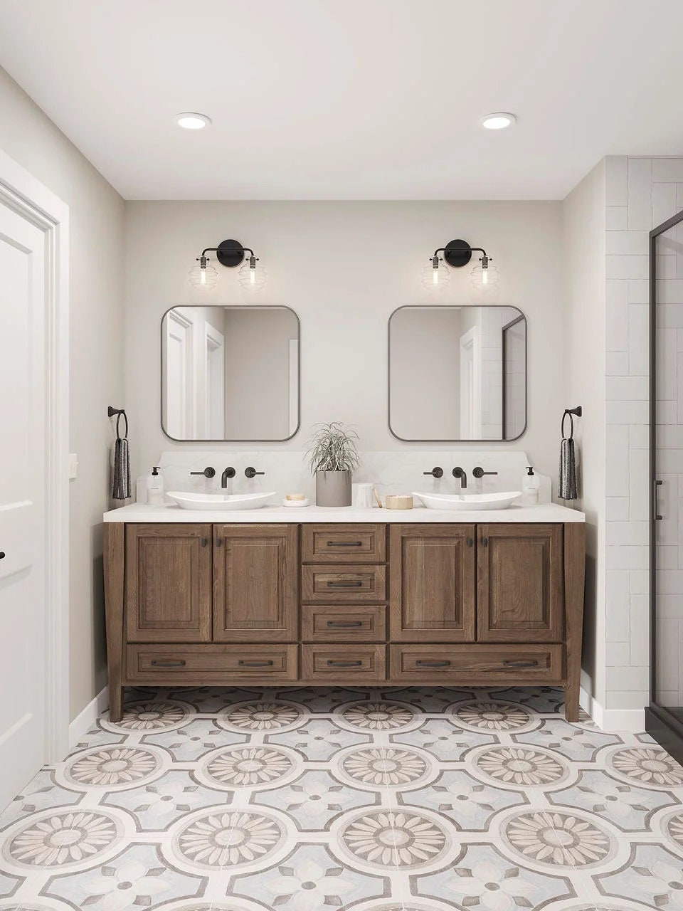93"-114" Customizable Bathroom Vanity - Etsy