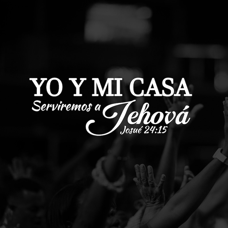 Josue 24:15 Yo Y Mi Case Serviremos a Jehova - Etsy