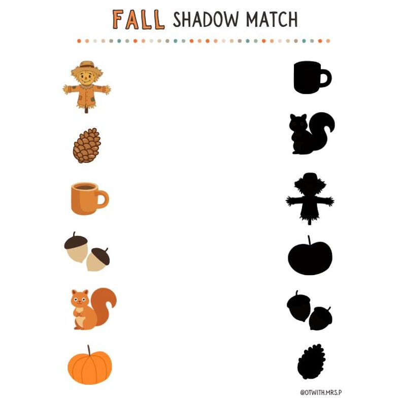Fall Fine Motor Activities Preschool Printable Pack (digital Download ...
