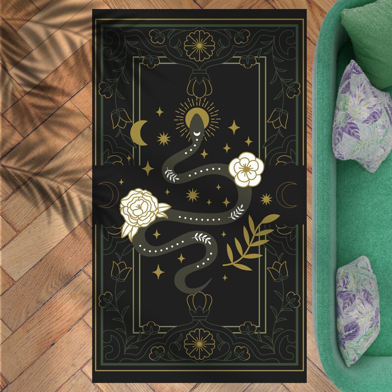 Whimsigoth Snake Collection Witchy Rug Gothic Goth Halloween - Etsy