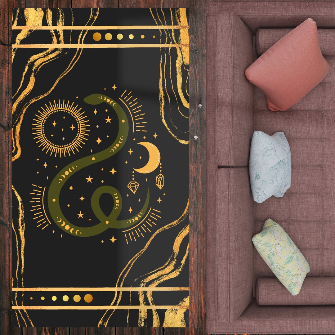 Whimsigoth Snake Collection Witchy Rug Gothic Goth Halloween Home Decor ...