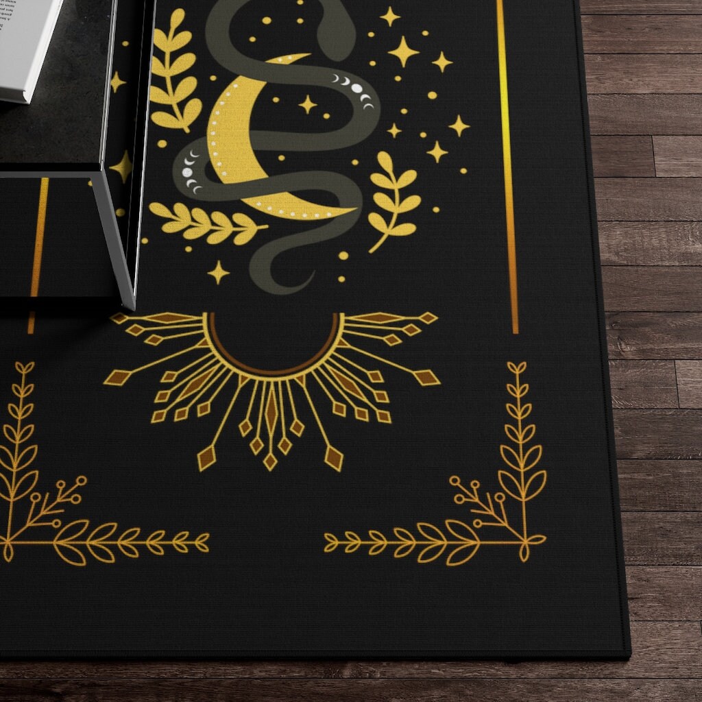 Whimsigoth Snake Collection Witchy Rug Gothic Goth Halloween Home Decor ...
