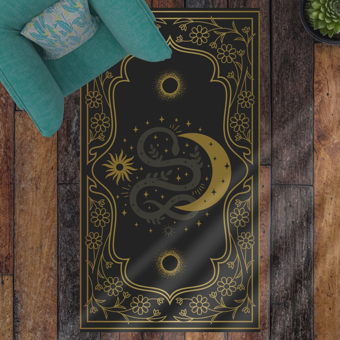 Whimsigoth Snake Collection Witchy Rug Gothic Goth Halloween Home Decor ...