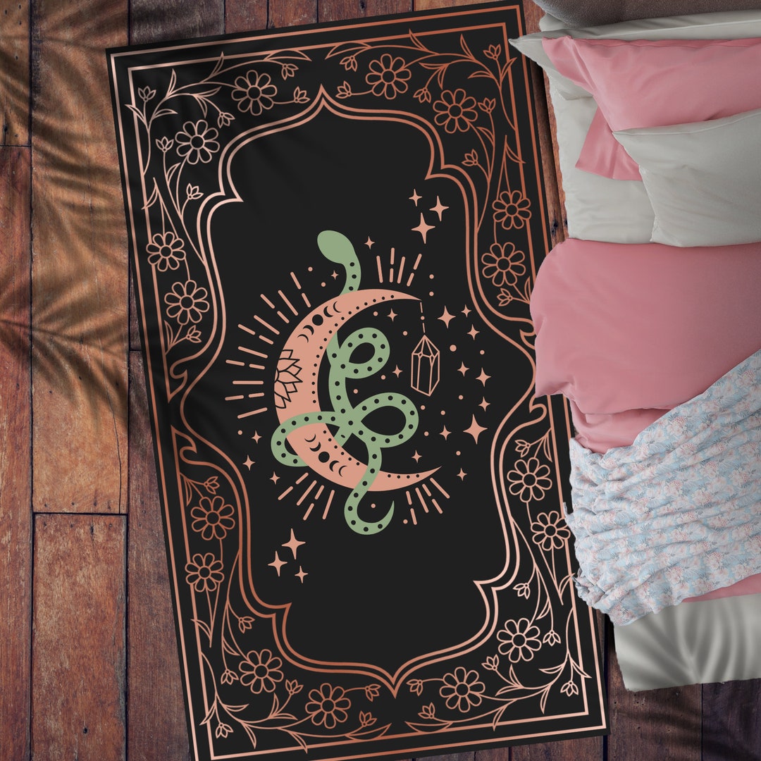 Whimsigoth Snake Collection Witchy Rug Gothic Goth Halloween Home Decor ...