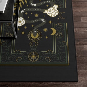 Whimsigoth Snake Collection Witchy Rug Gothic Goth Halloween Home Decor ...