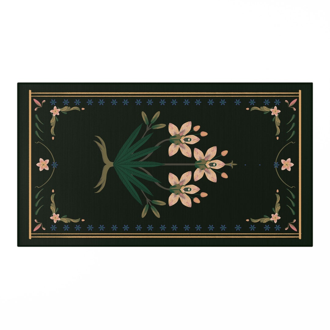 Emerald Green Rug Whimsigoth Witchy Gothic Goth Home Decor Area Rug - Etsy