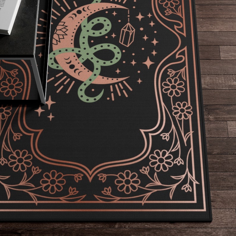 Whimsigoth Snake Collection Witchy Rug Gothic Goth Halloween Home Decor ...