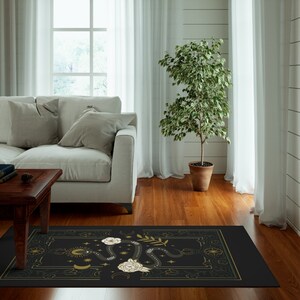 Whimsigoth Snake Collection Witchy Rug Gothic Goth Halloween Home Decor ...