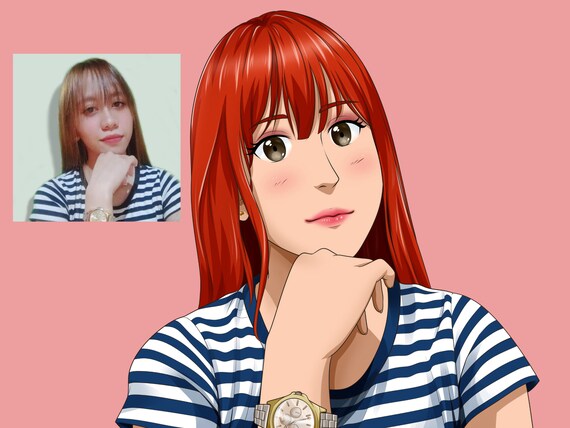 Custom Anime Self Portrait Cartoonize Me Perfect Gift for | Etsy