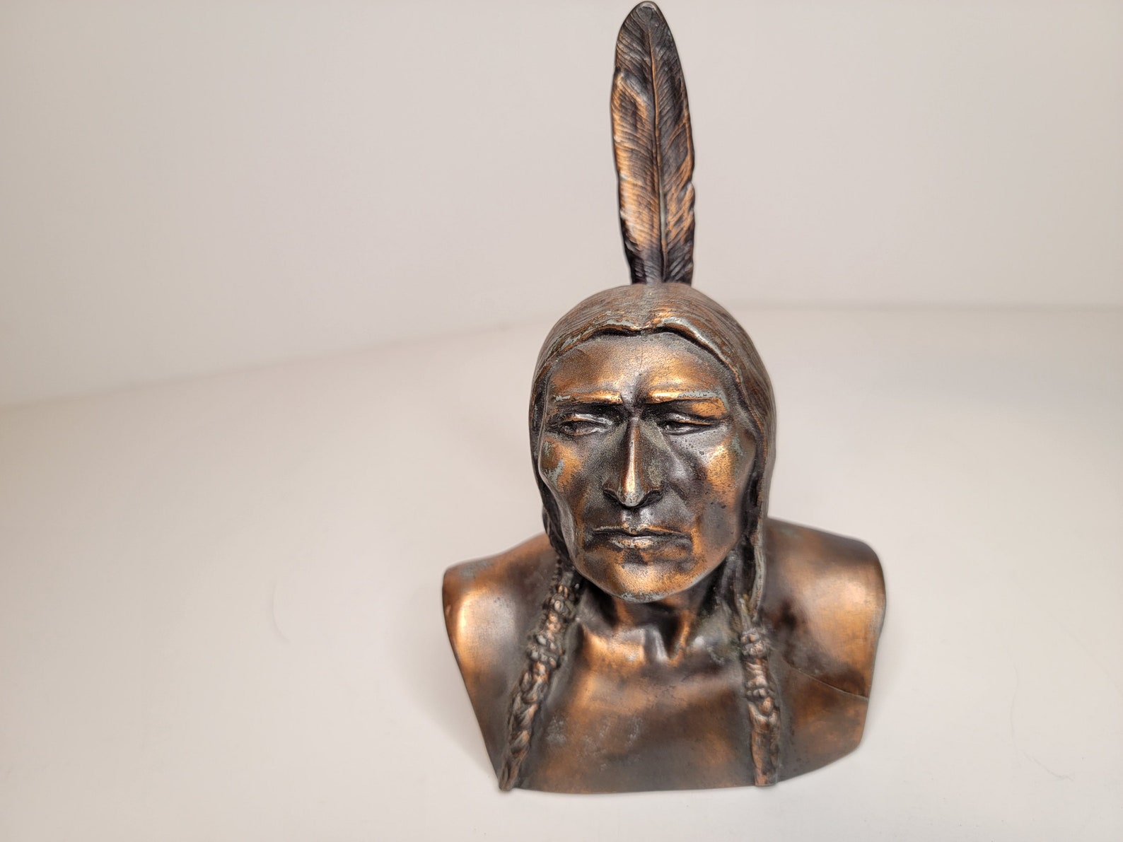 BANTHRICO Shawmut Indian Bronze 7 Coin Bank With Key - Etsy