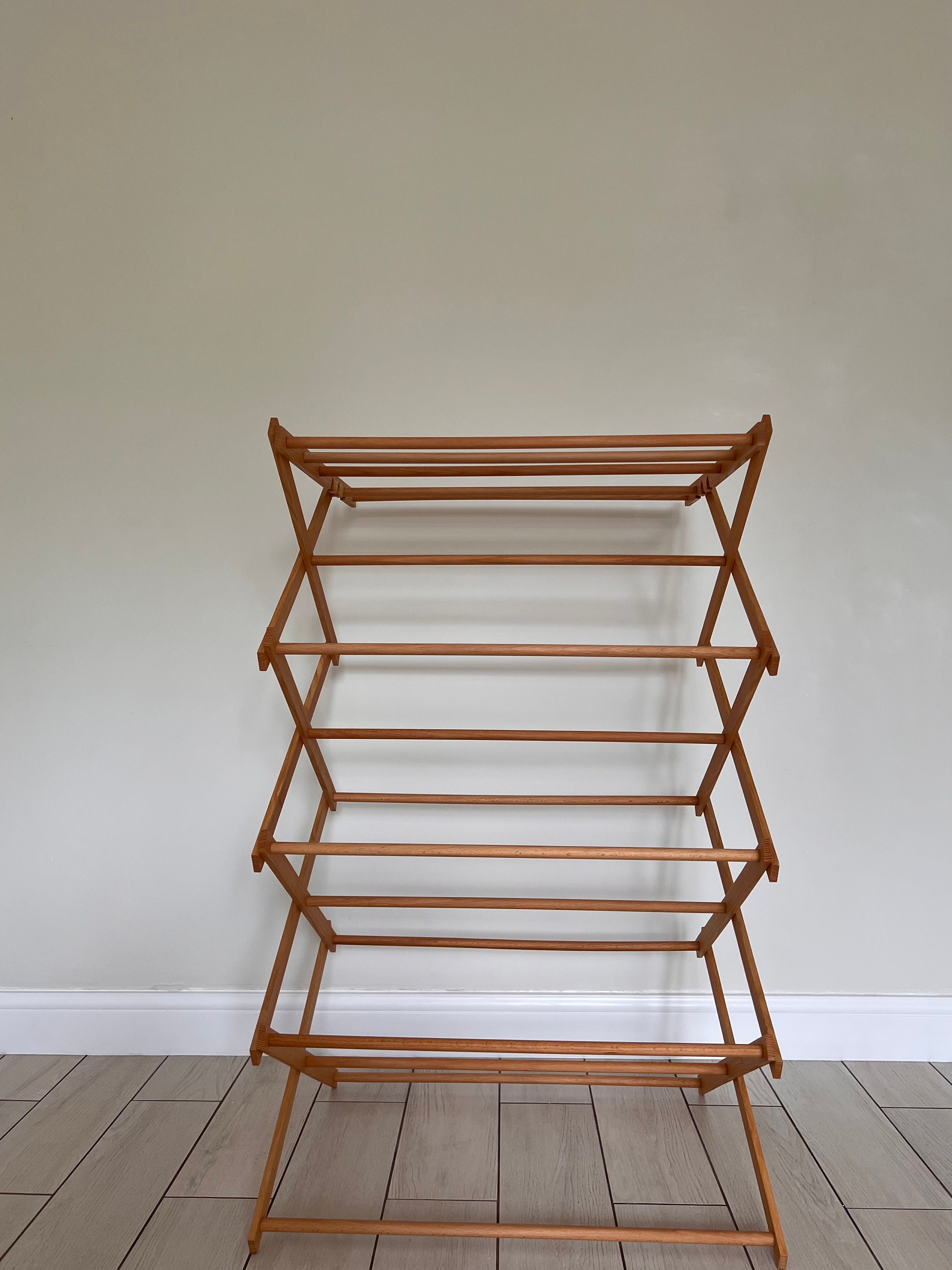 Wooden Towel Drying Rack, Wood Clothes Drying Rack, Clothes Drying ...