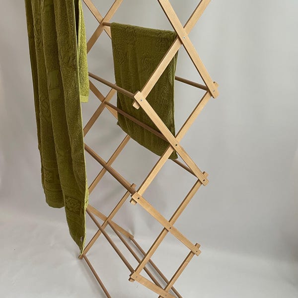 Wooden Clothes Drying Rack - Etsy