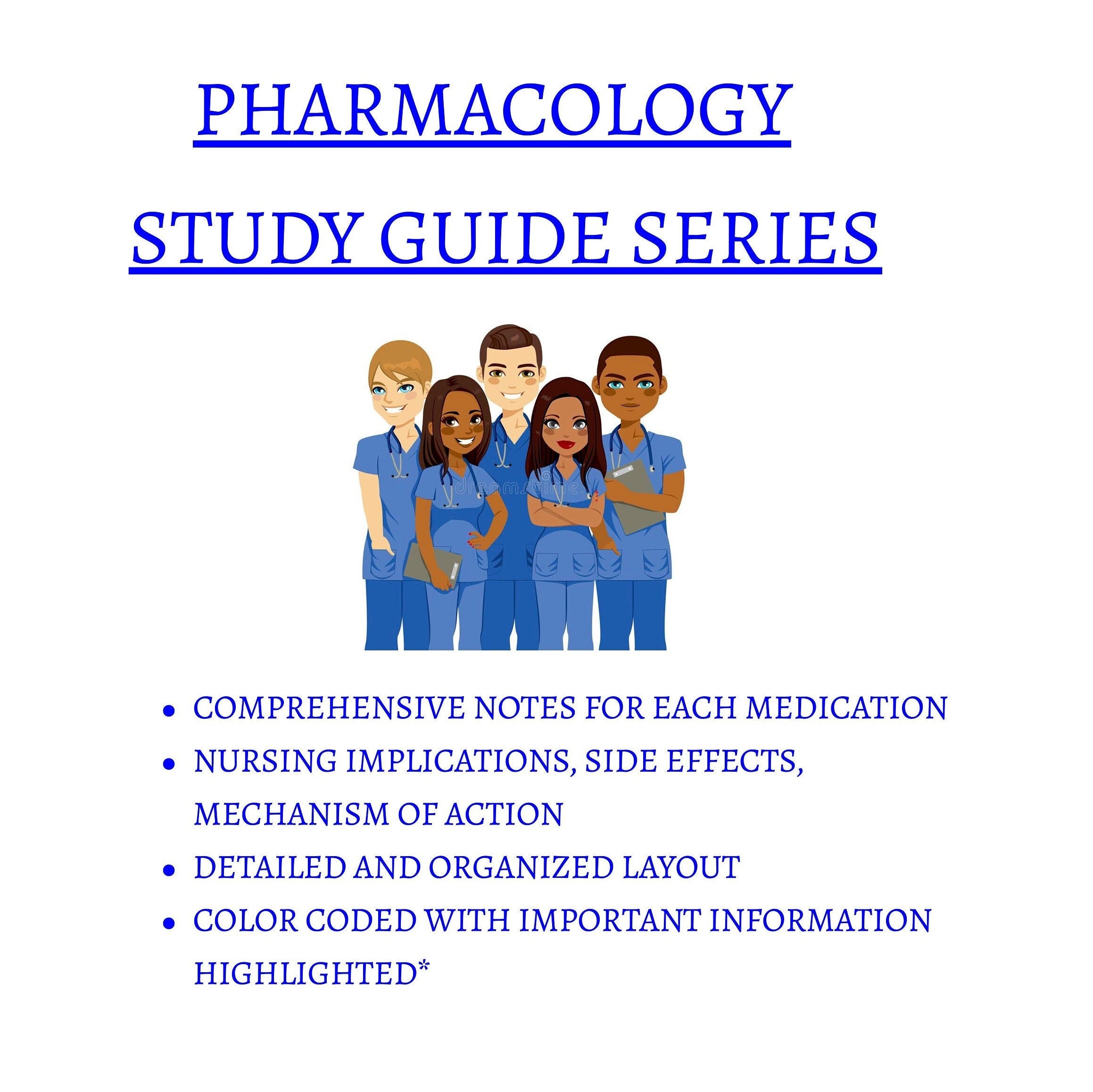Pharmacology Study Guide Bundle Notes Drugs Medications - Etsy