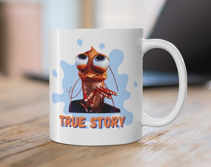 Shark Tale Vinyl Sticker Shrimp My Sister Had a Baby Quote Tiktok Trend ...