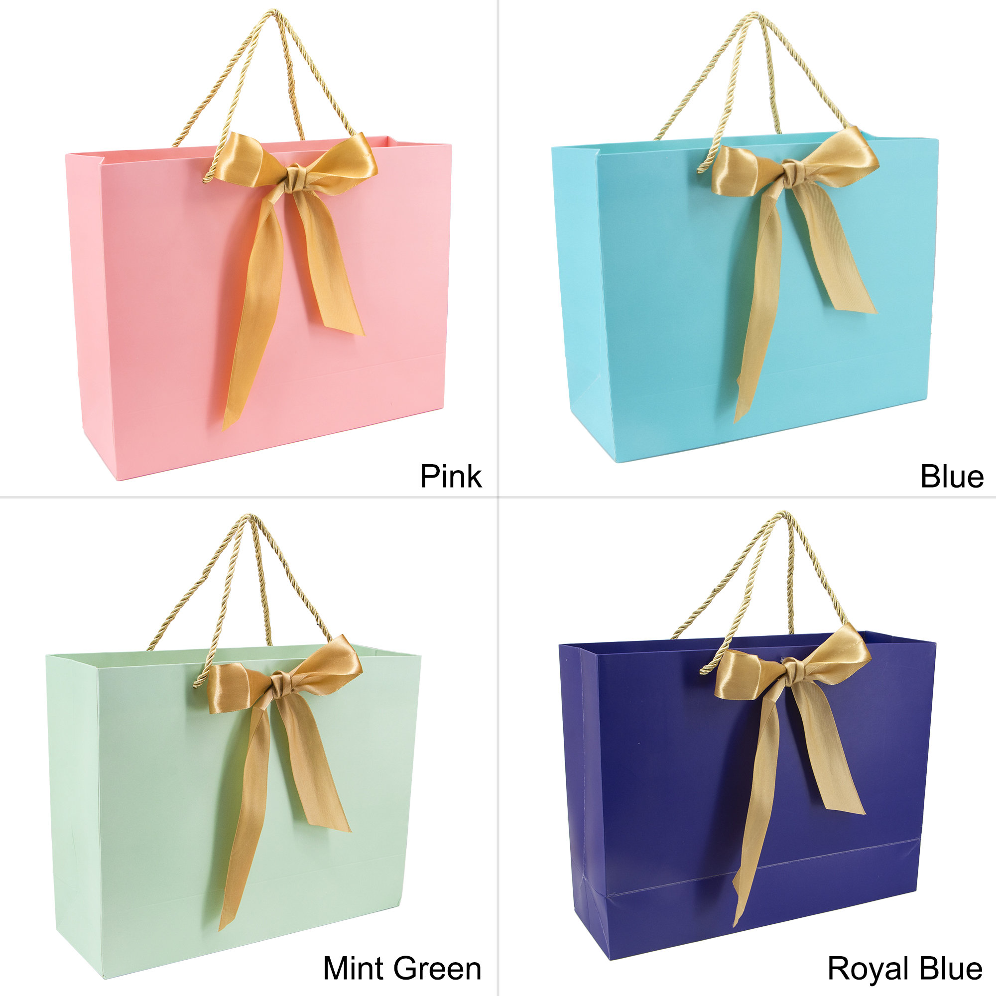 8 16 24PCS Gift Bags With Rope Handles Kraft Paper Gift Bag - Etsy UK