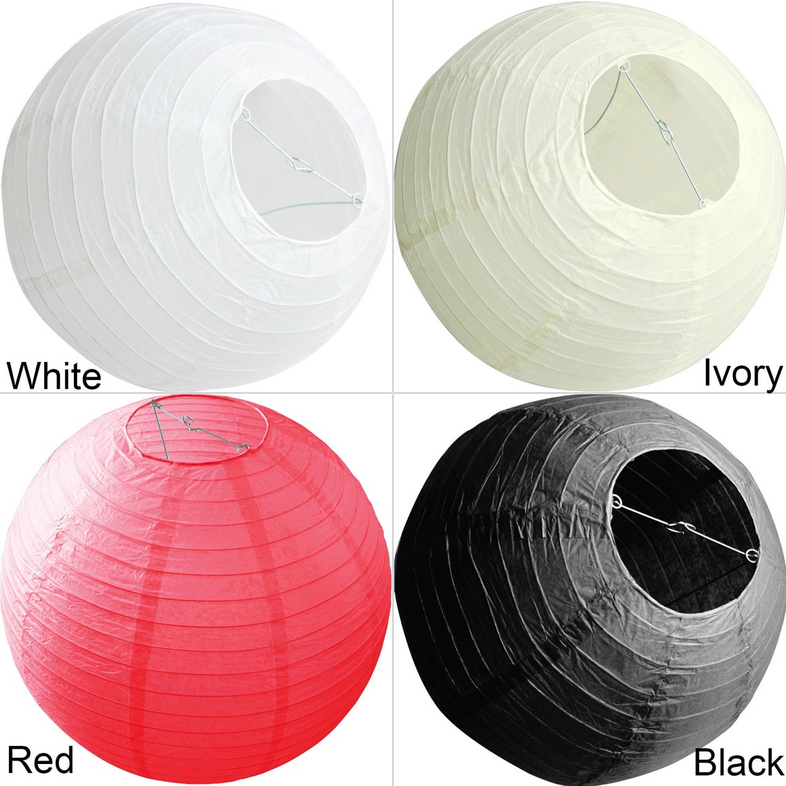 1 5 10pcs 12 Round Paper Lanterns Lamp Shade Wedding - Etsy UK