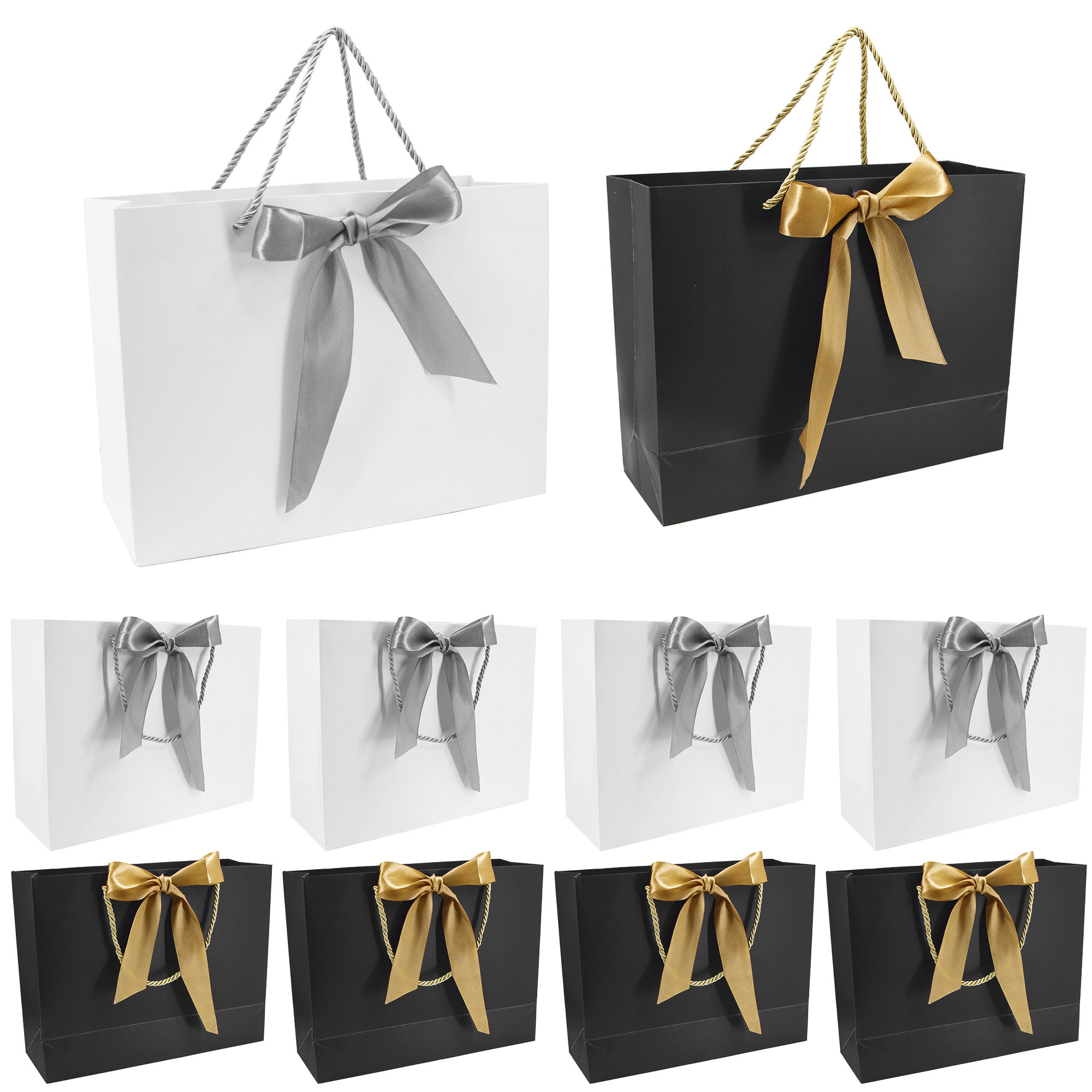 8 16 24PCS Gift Bags With Rope Handles Kraft Paper Gift Bag - Etsy UK