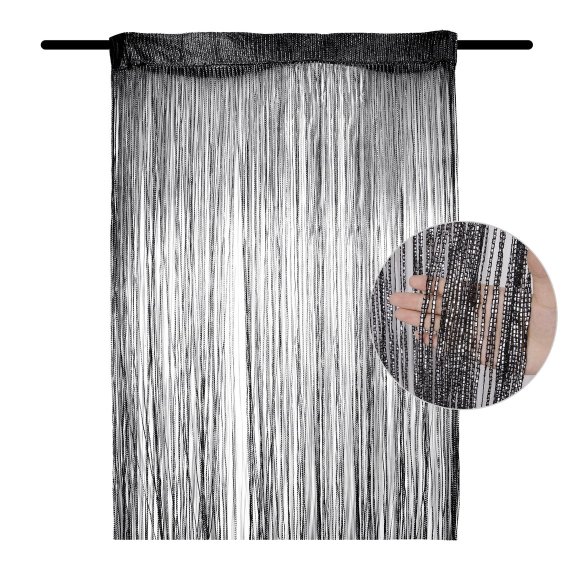 90x200cm String Curtain Panels Door Windows Fly Screen Hanging - Etsy UK