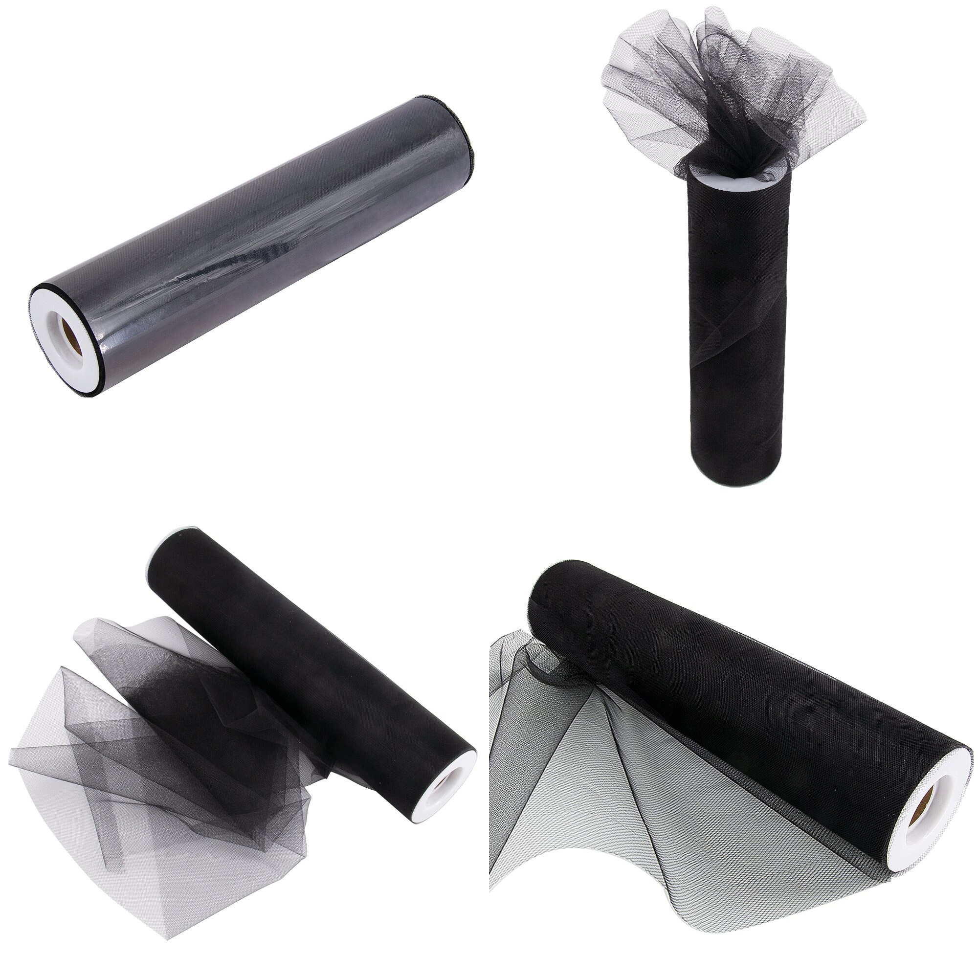 30cm X 25m TUTU TULLE ROLL Soft Netting Craft Fabric 100% Nylon Wedding ...