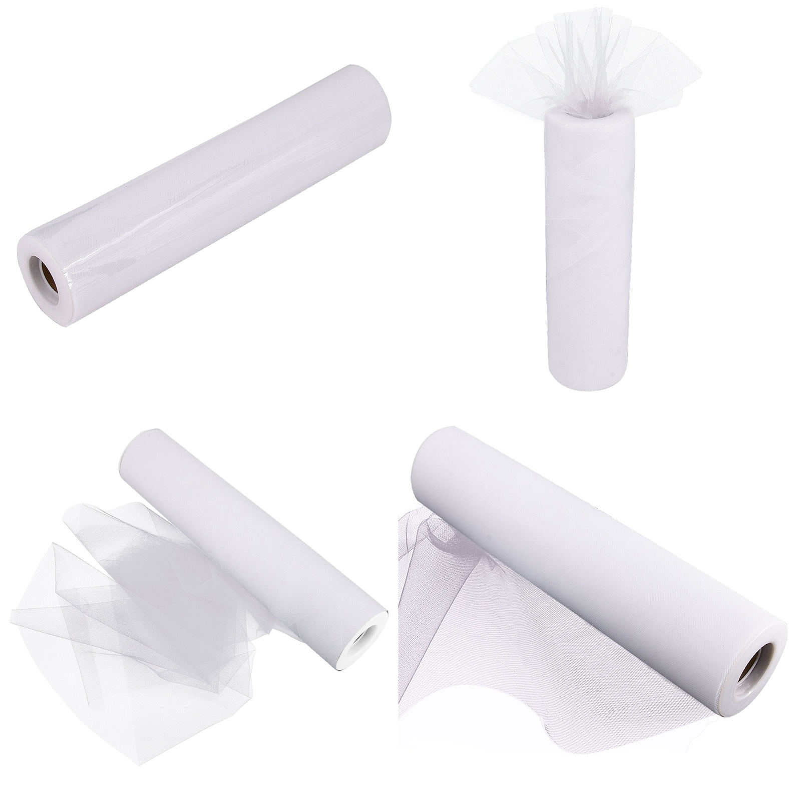 30cm X 25m TUTU TULLE ROLL Soft Netting Craft Fabric 100% Nylon Wedding ...
