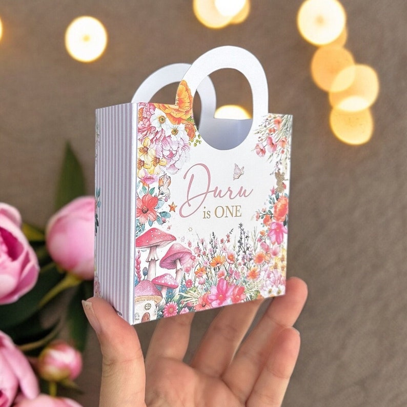 Fairy-themed Party Boxes With Flowers and Mushrooms Ideal for Weddings ...