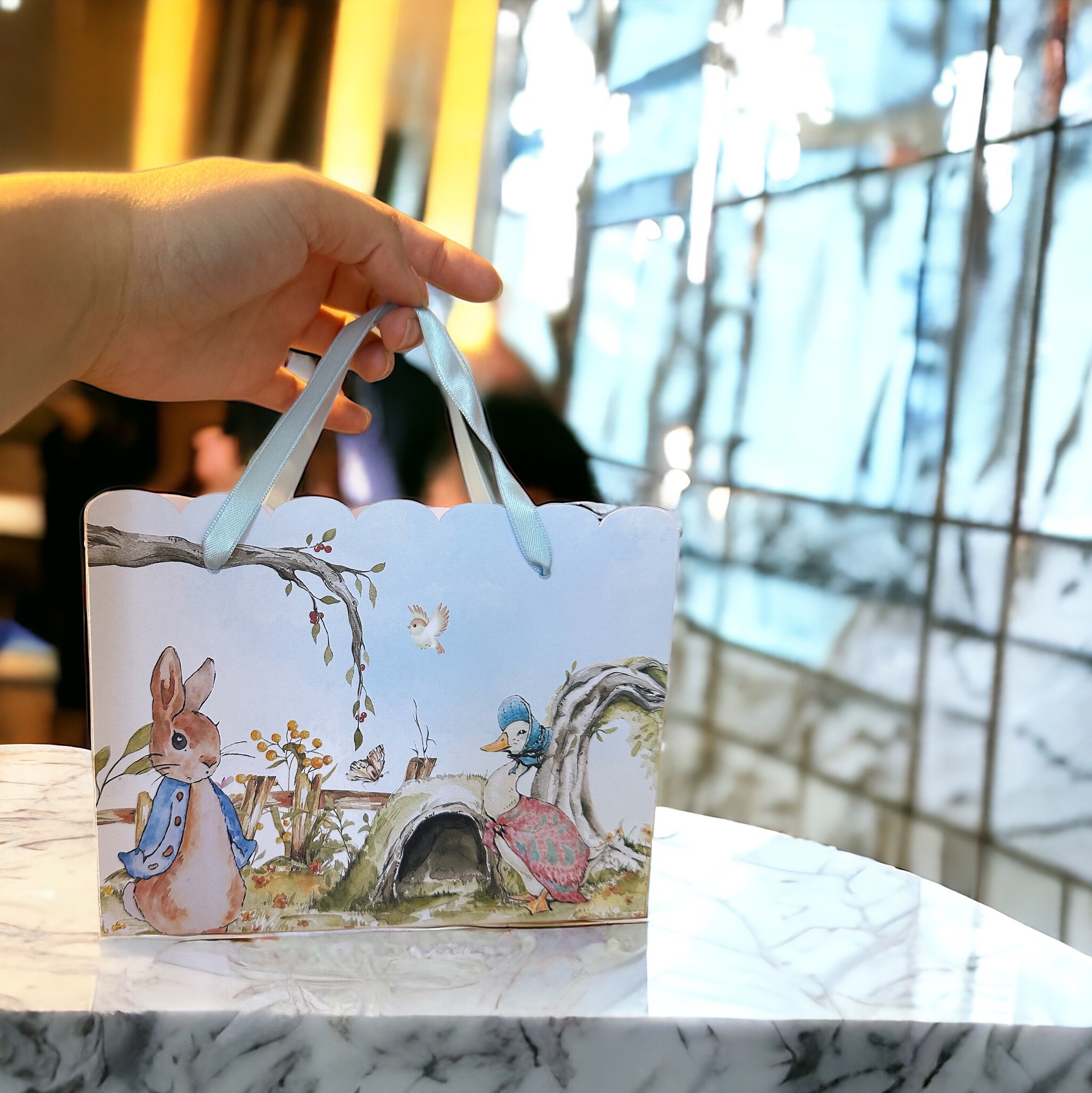 Blue Peter Rabbit Party Bag Baby Boy Baby Shower Party Carton Bag Cute ...