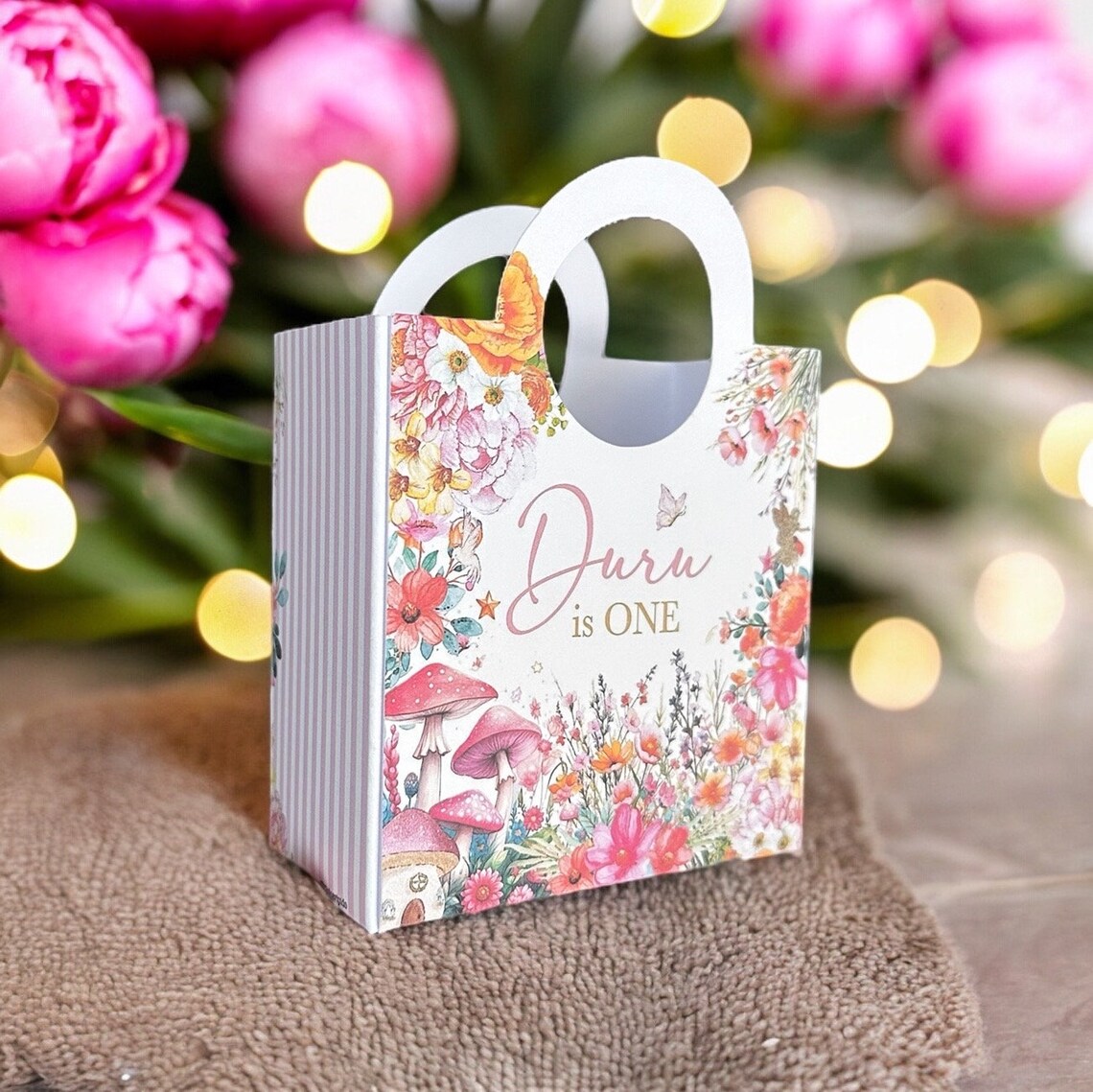 Fairy-themed Party Boxes With Flowers and Mushrooms Ideal for Weddings ...