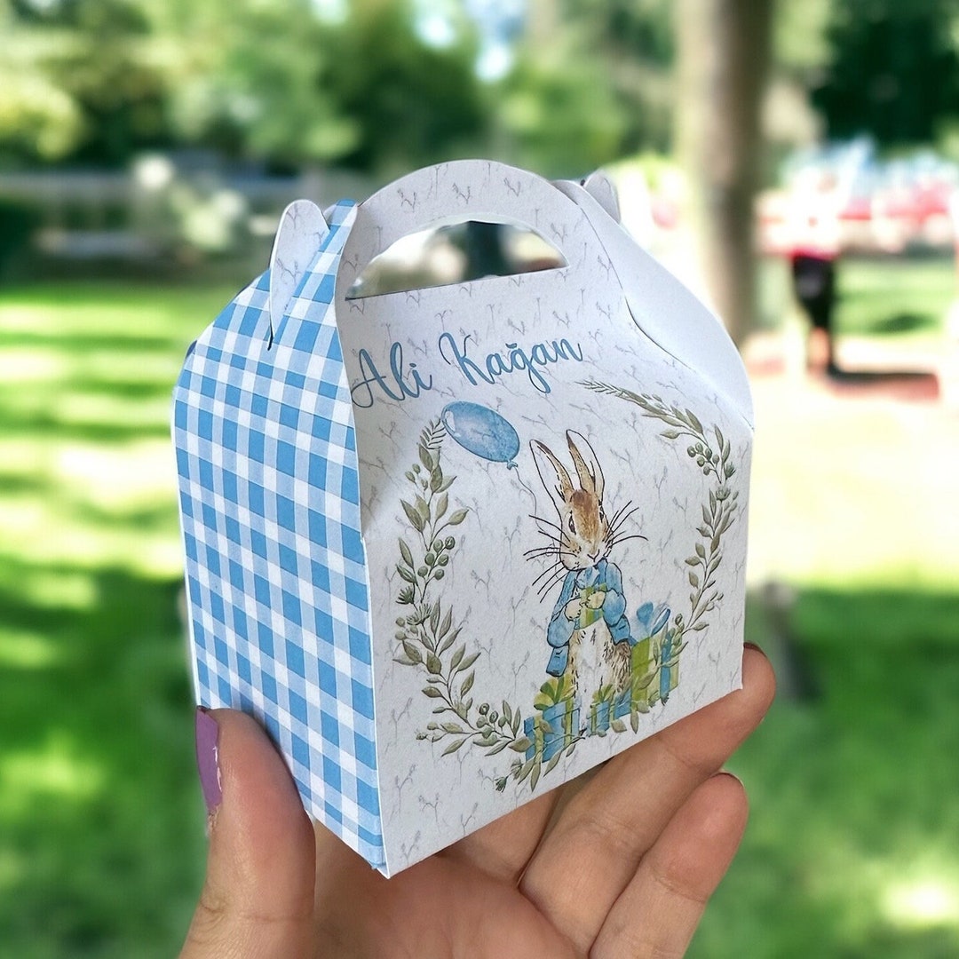 Peter Rabbit Box Gable Box Favor Box Wedding Favor Box Baby Shower Box ...