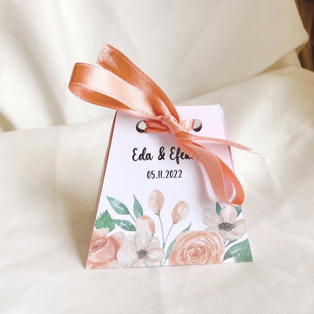 Floral Box Soft Orange Favor Box Wholesale Box - Etsy