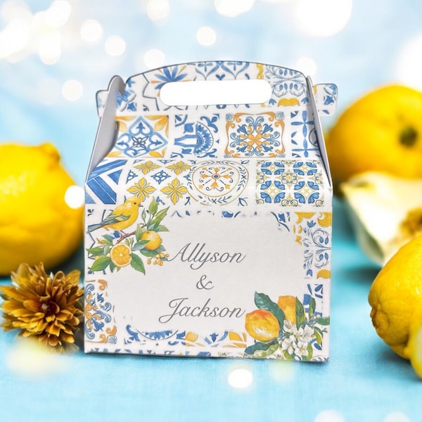Lemon Favor Boxes - Etsy