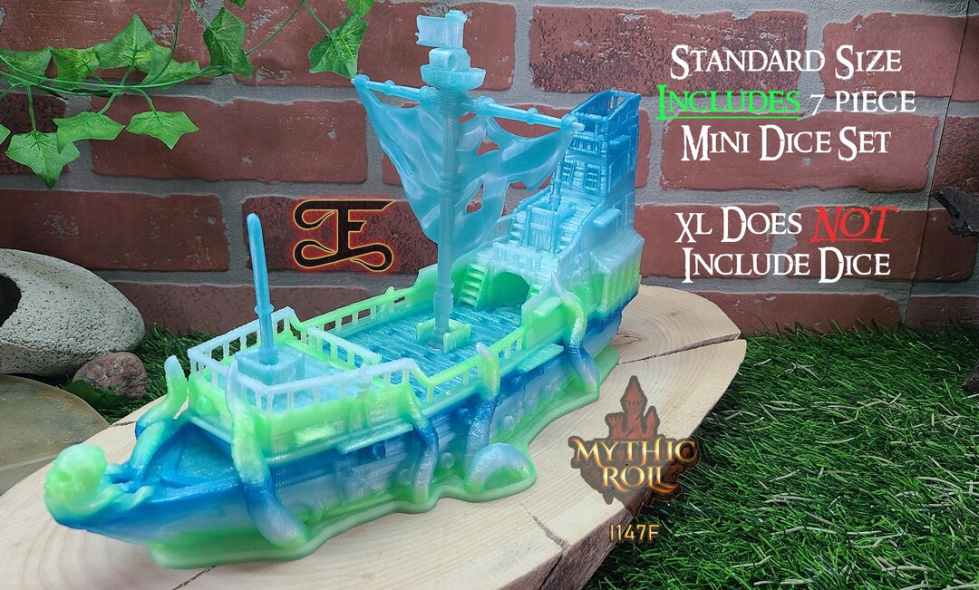 Dice Tower - Ghost Ship -TTRPG - Authorized Seller - Etsy
