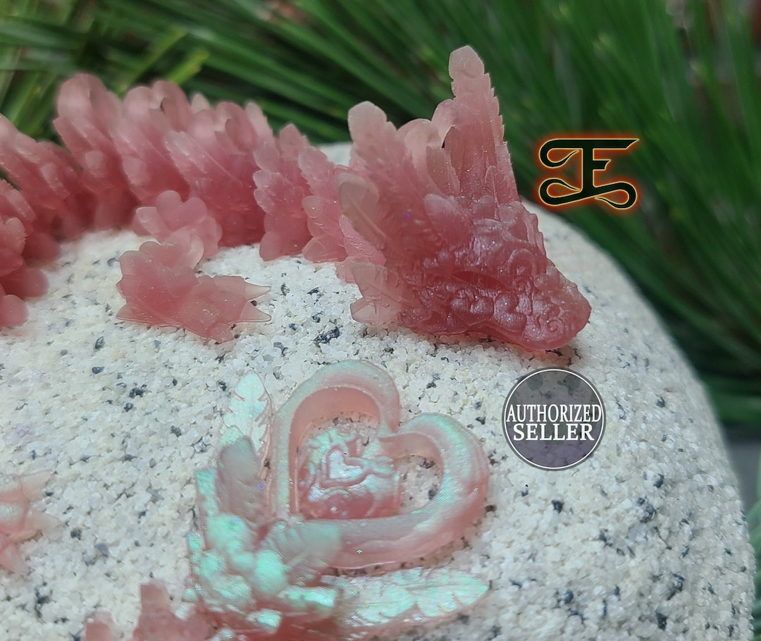 Miniature Light Heart Dragon - Super Detailed Resin Fidget Toy ...