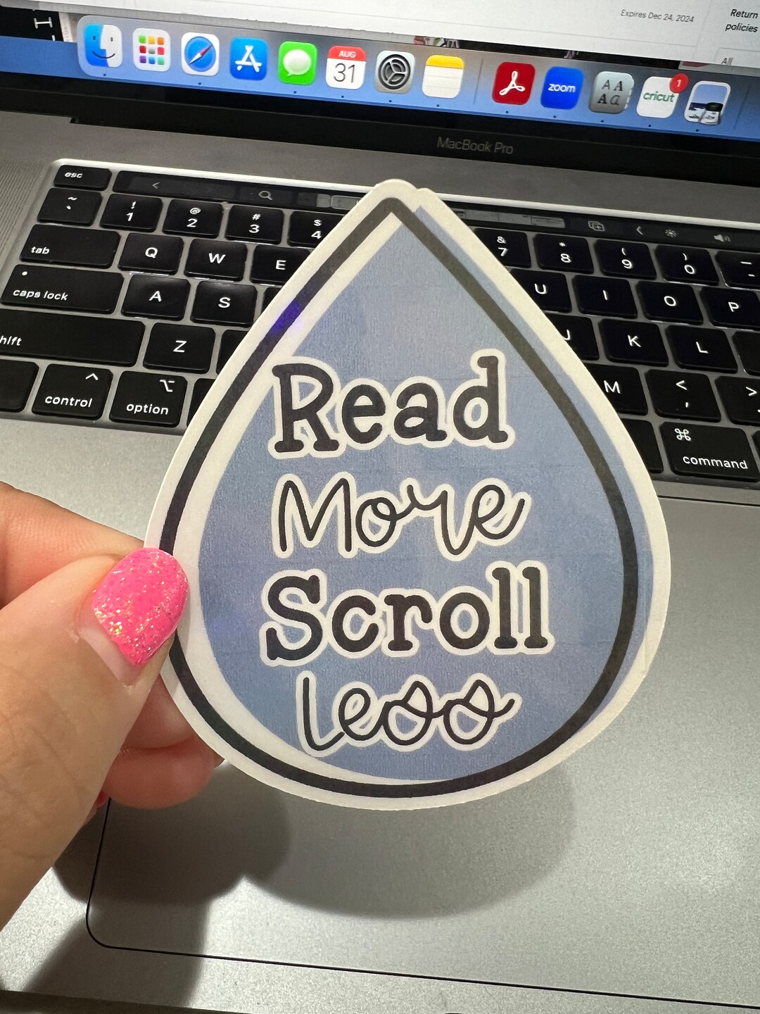 Read More Scroll Less Decal Sticker - Etsy
