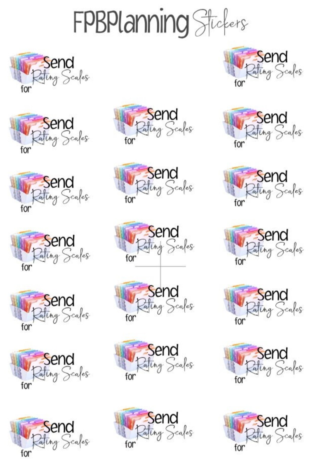 Icon Send Rating Scales Stickers|planner/calendar Stickers - Etsy