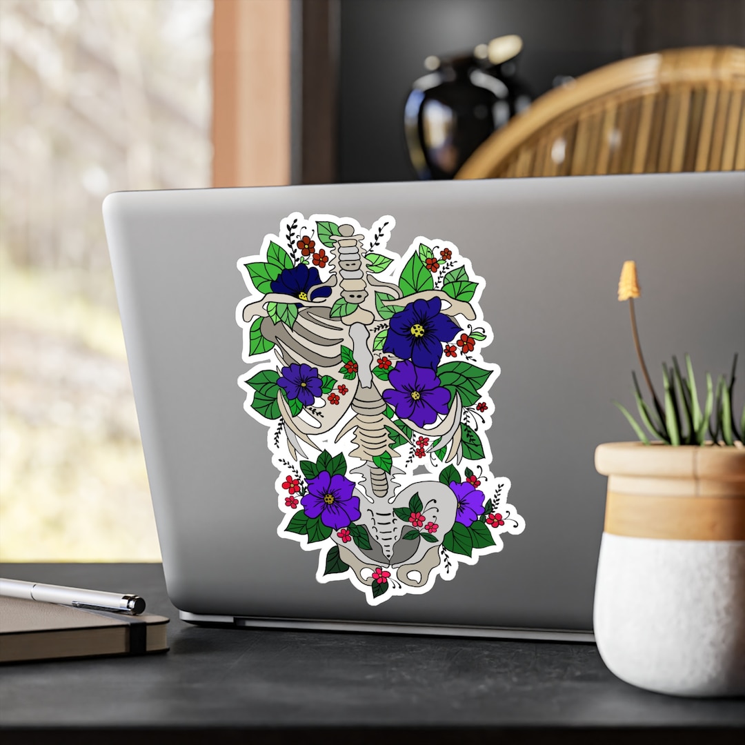 Floral Ribs Vinyl Decal - Etsy