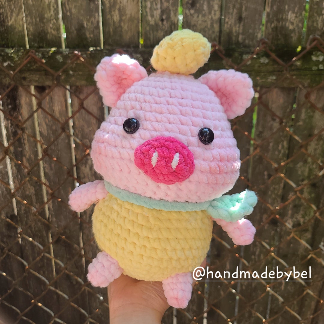 Crochet Lemon Piggy Plushie - Etsy