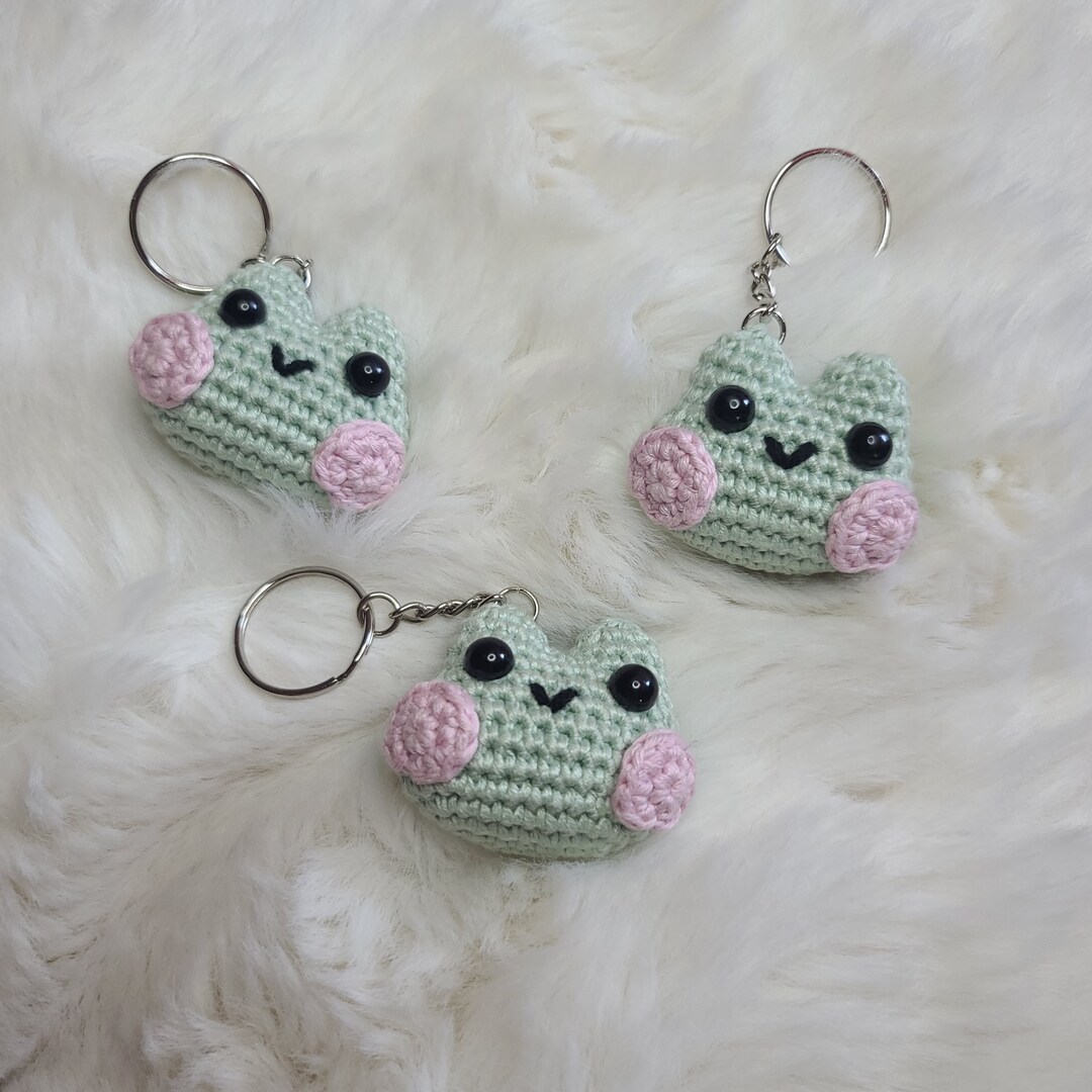Crochet Frog Keychain - Etsy