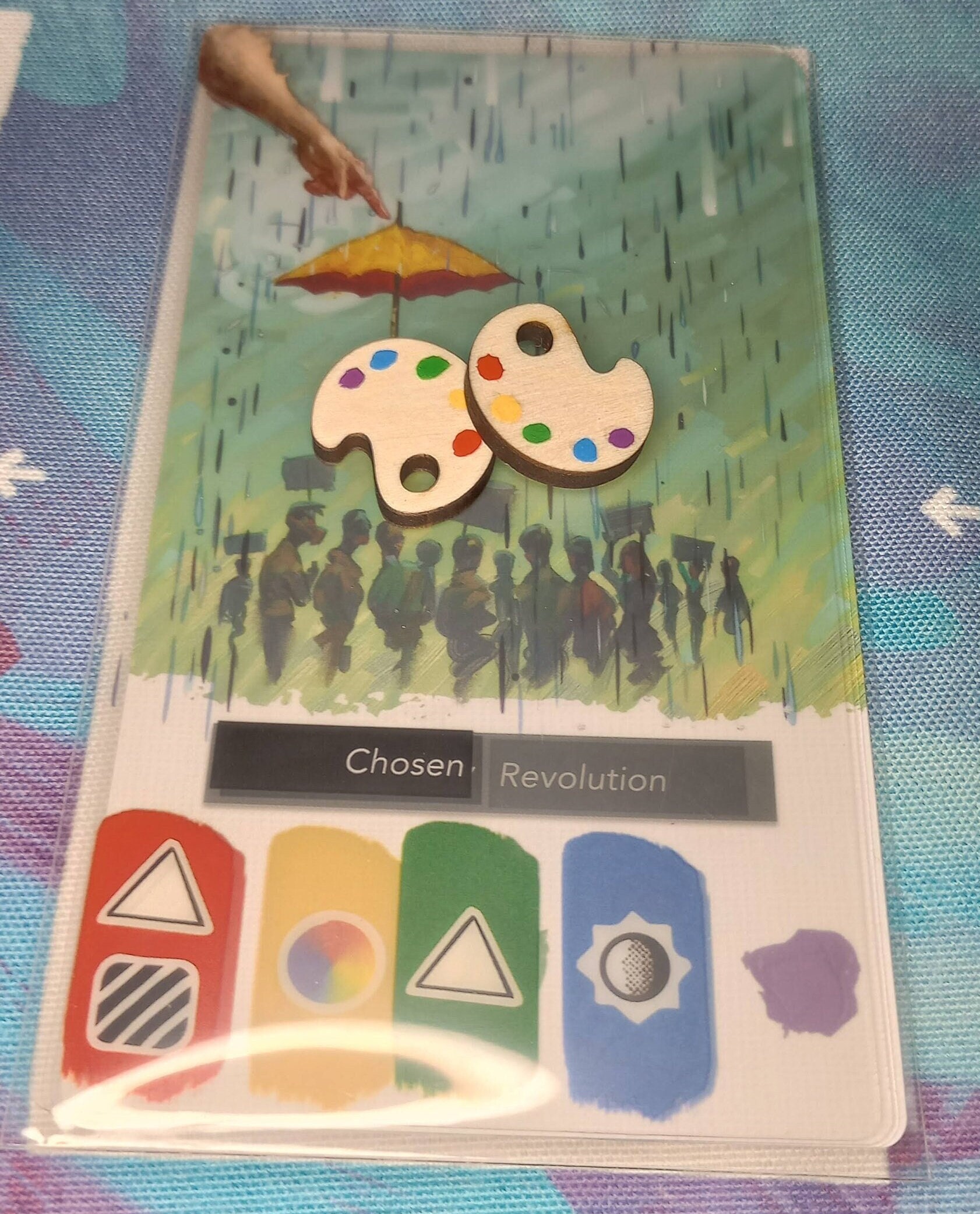 Canvas Wooden Paint Palette Tokens - Etsy