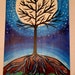 Acrylic Indigenous "super Moon" Art - Etsy