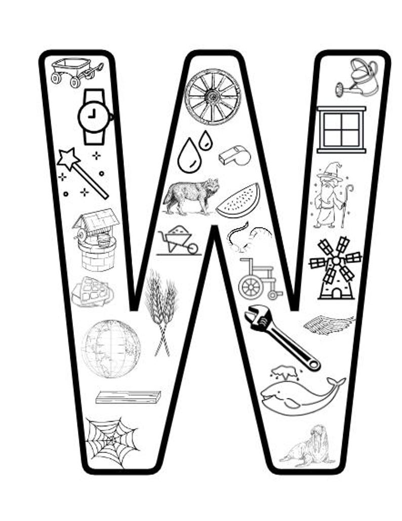 Alphabet Letters Coloring Pages. ABC Printable Alphabet Picture Letters ...