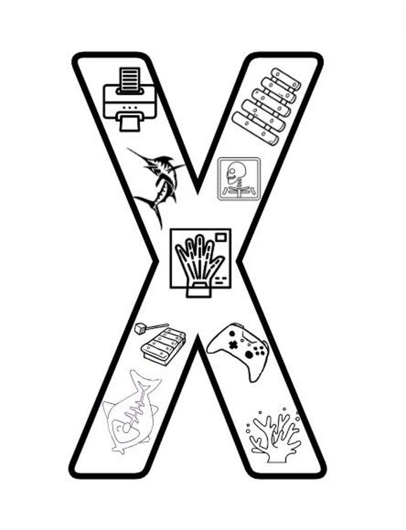 Alphabet Letters Coloring Pages. ABC Printable Alphabet Picture Letters ...