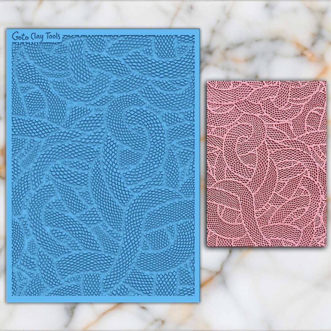 Snake Skin Texture Mat for Polymer Clay, Polymer Clay Rubber Texture ...
